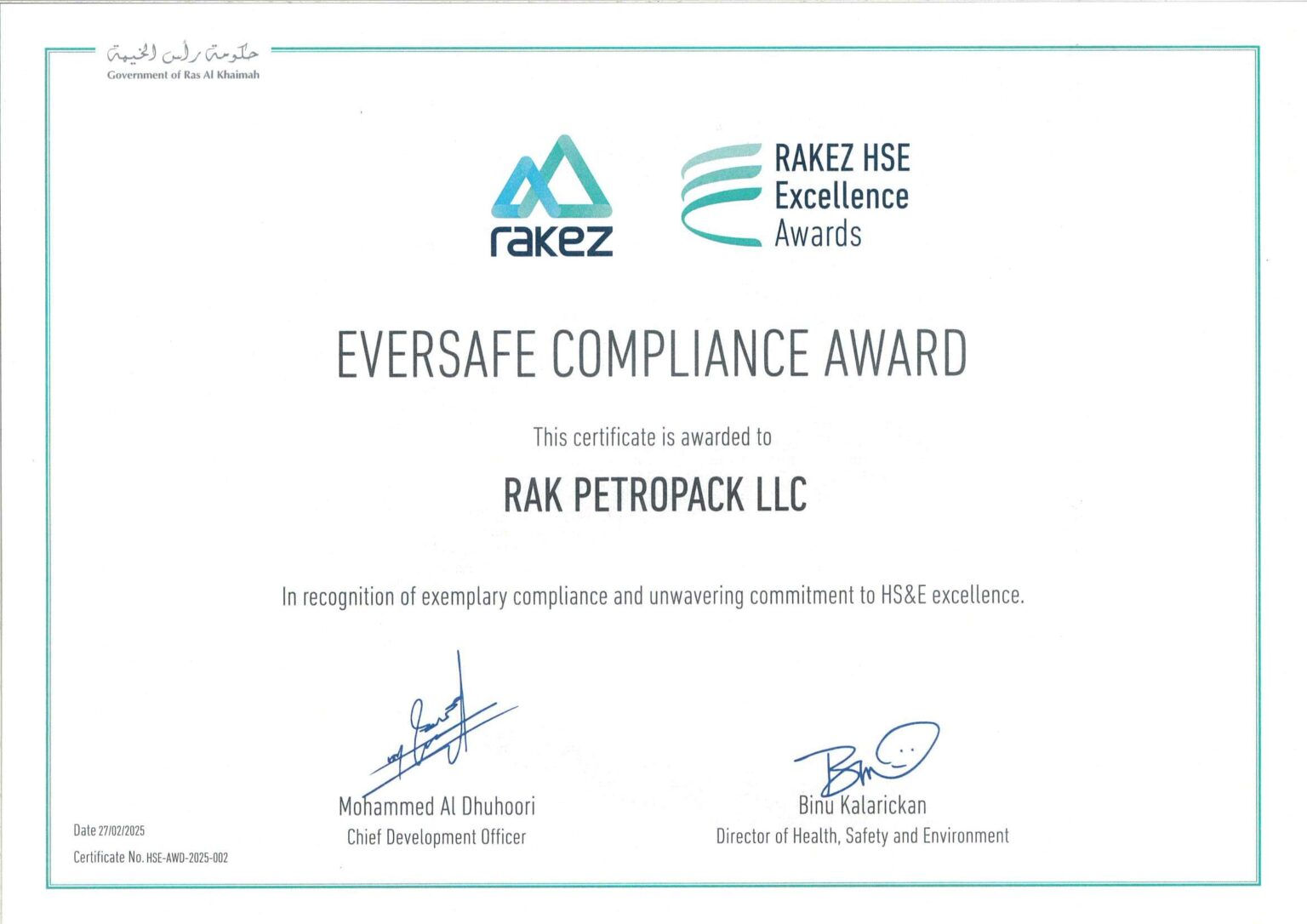 Our Capabilities | Sustainable & Innovative Packaging | RAK Petropack